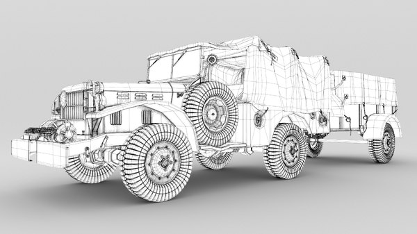 3d dodge truck wc 2 model