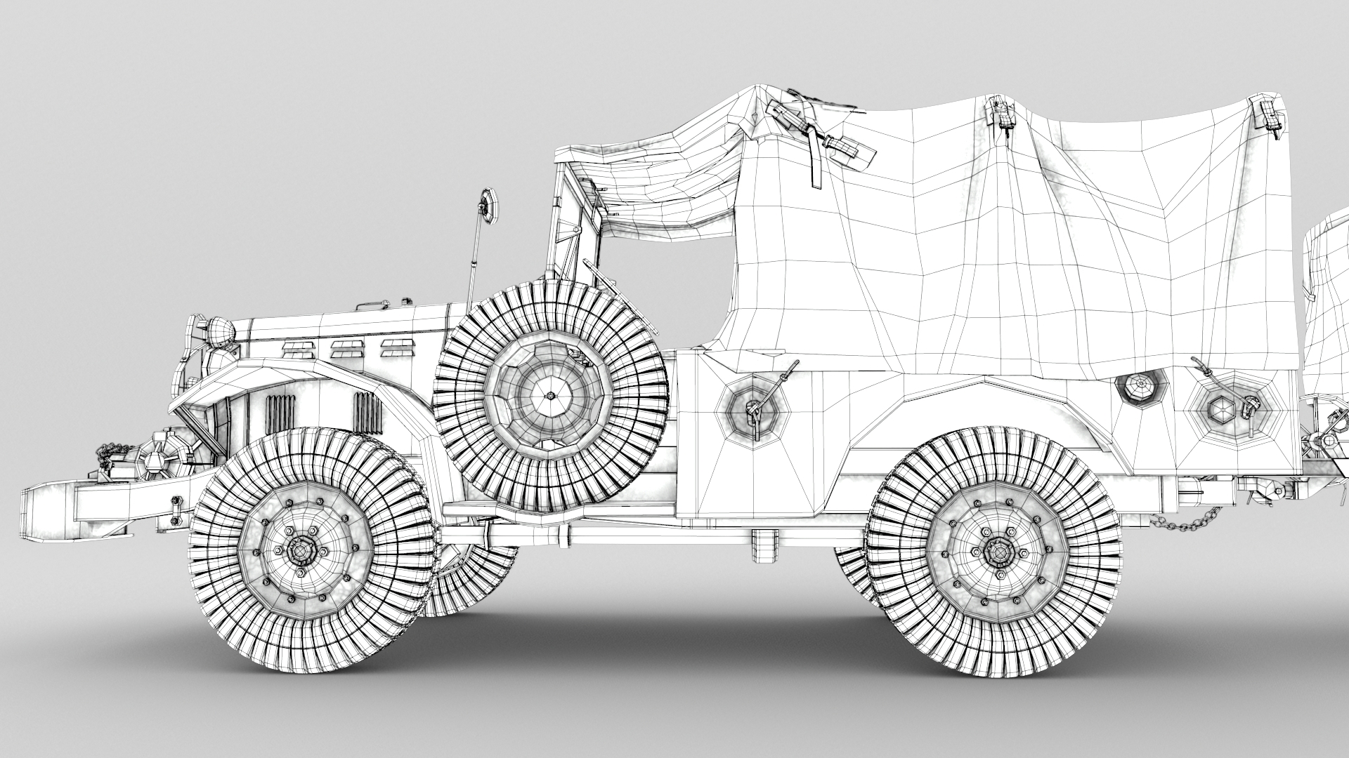 3d dodge truck wc 2 model