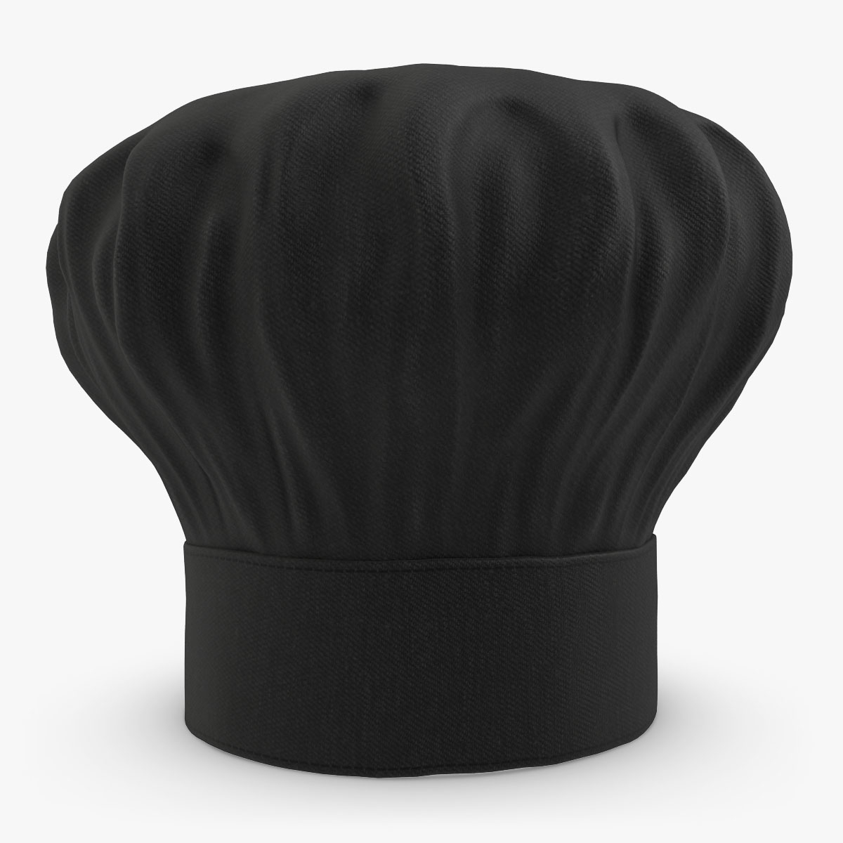 3d realistic chef hat 04 model