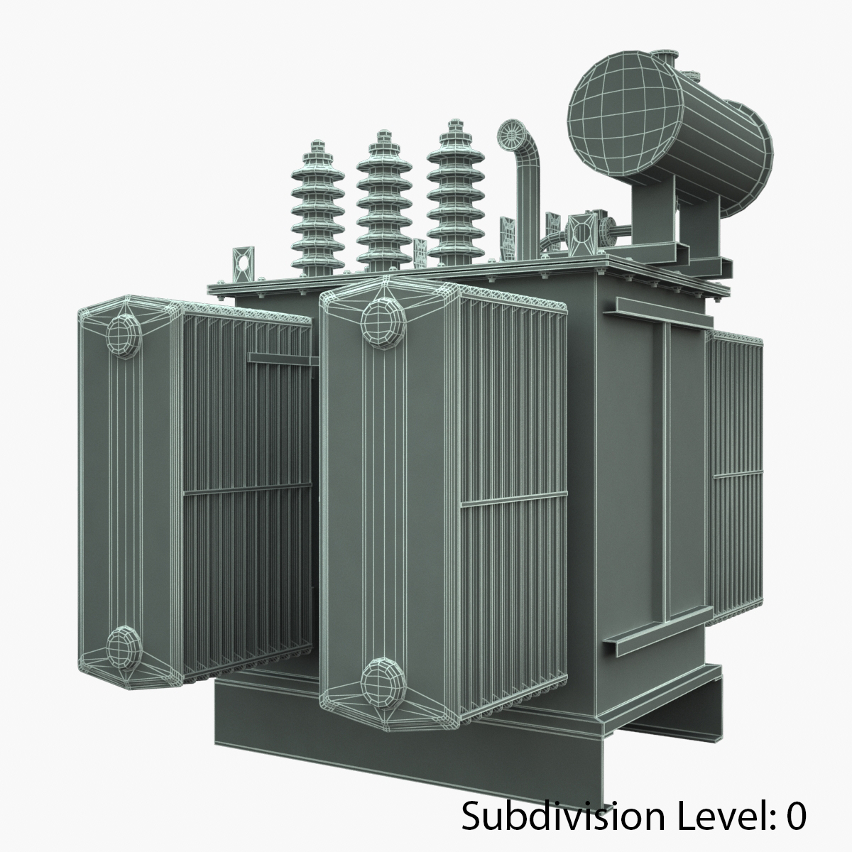voltage transformer 3d model