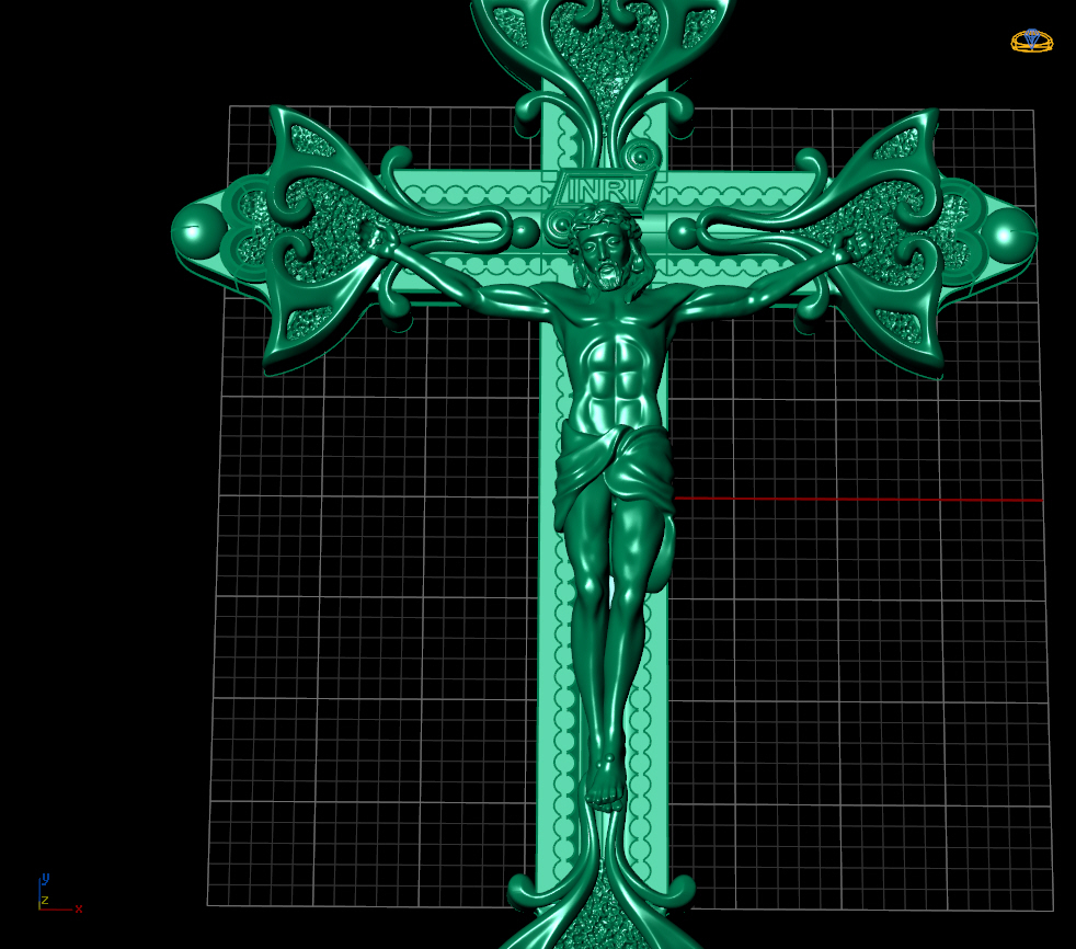 cross jesus 3d model