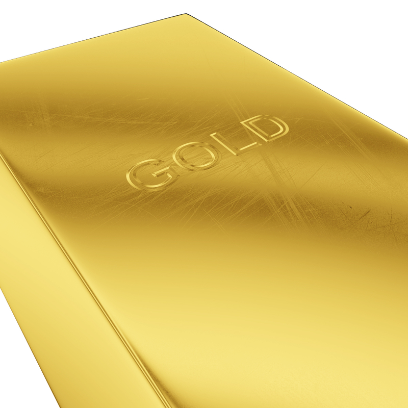gold ingot 3d model