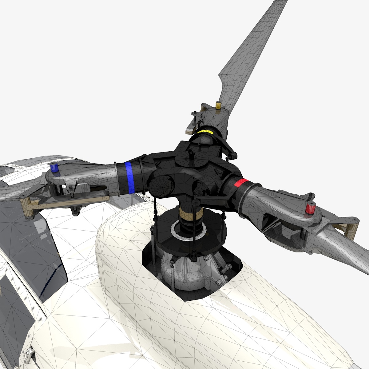 gazelle helicopter obj