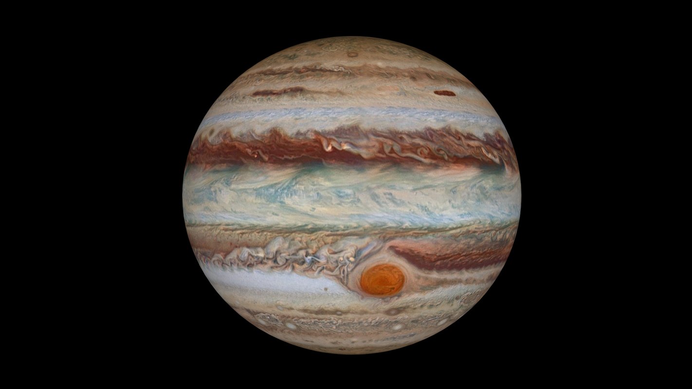 realistic jupiter 3d obj