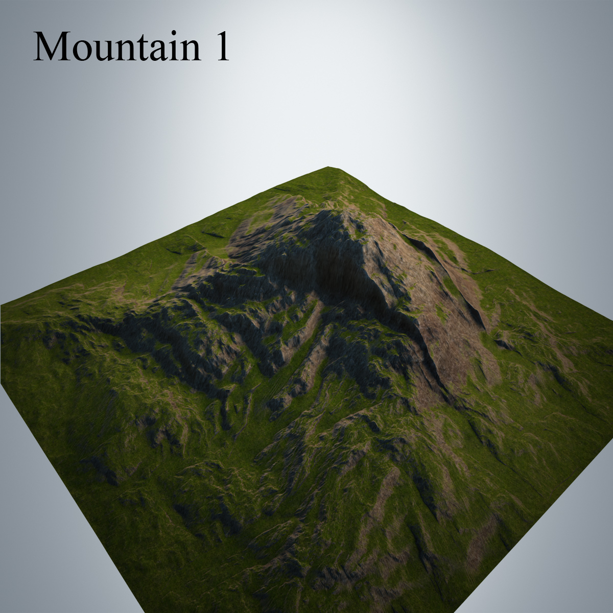 mountain mount 3d model