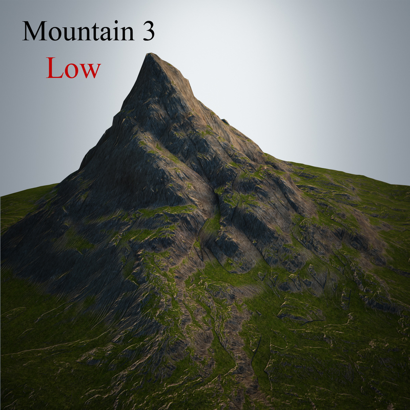 mountain mount 3d model