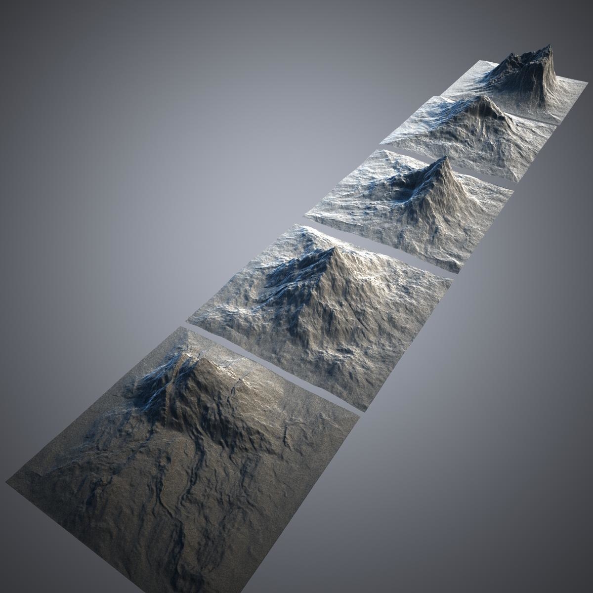 mountain mount 3d model