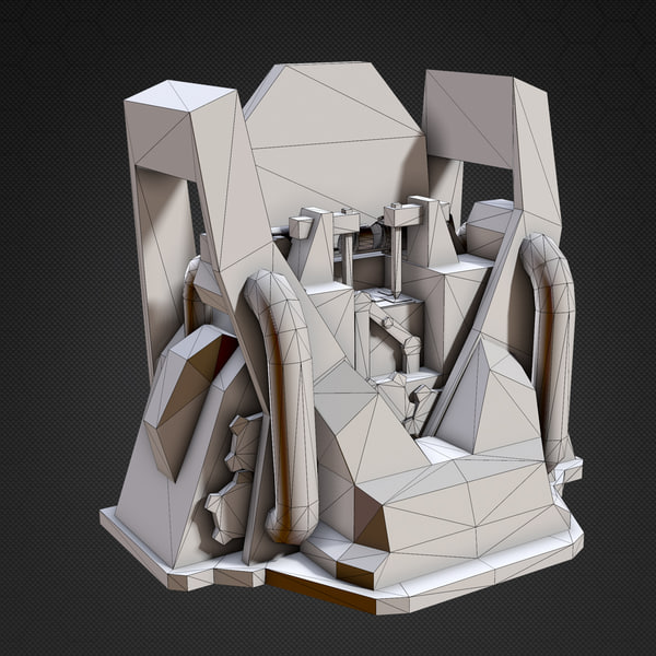 low-poly craft machines max