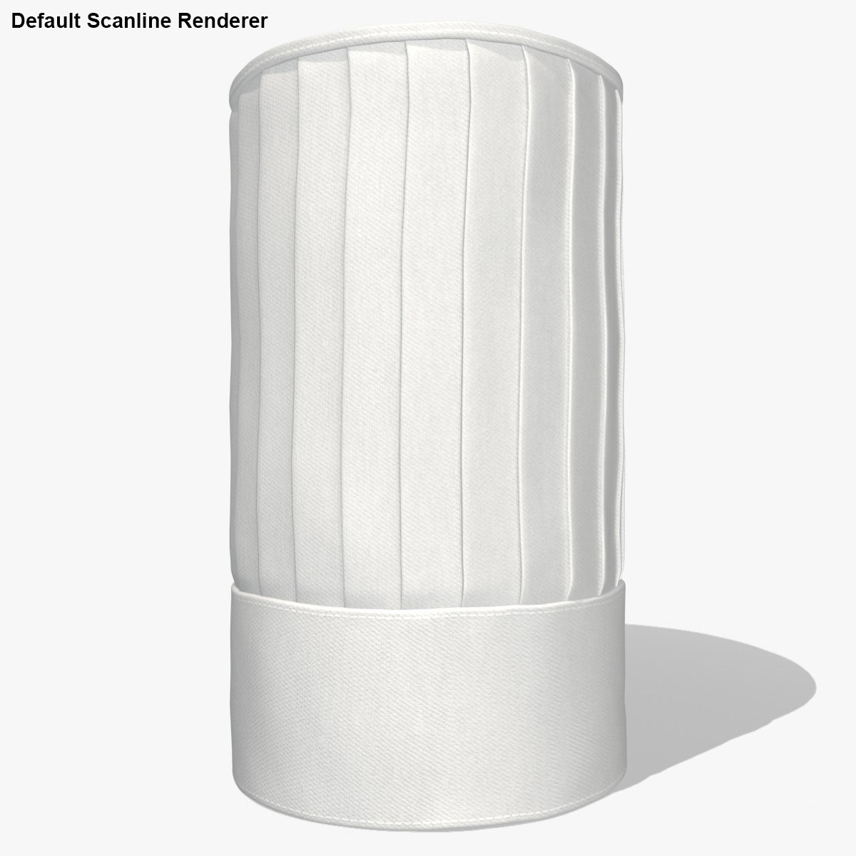 realistic chef hat set 3d model