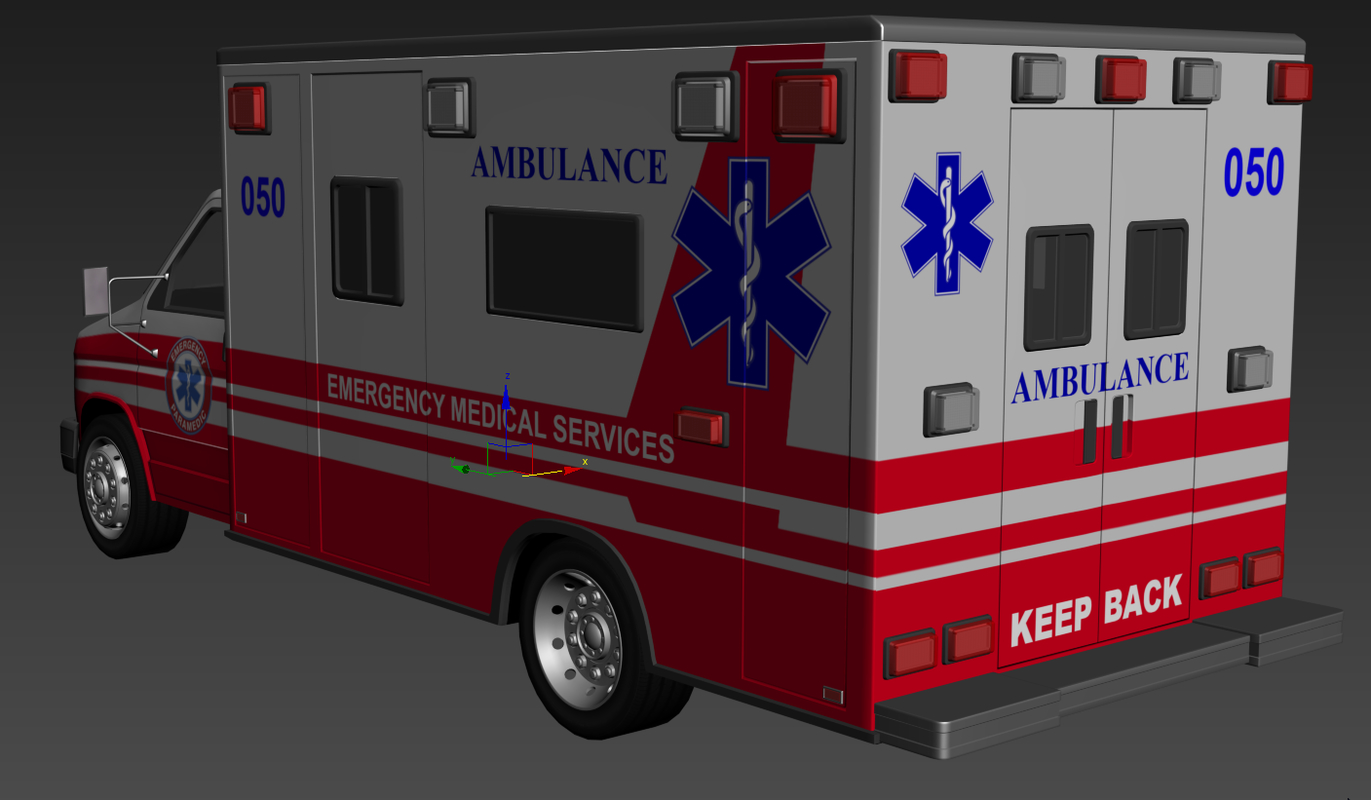 3d generic ambulance model