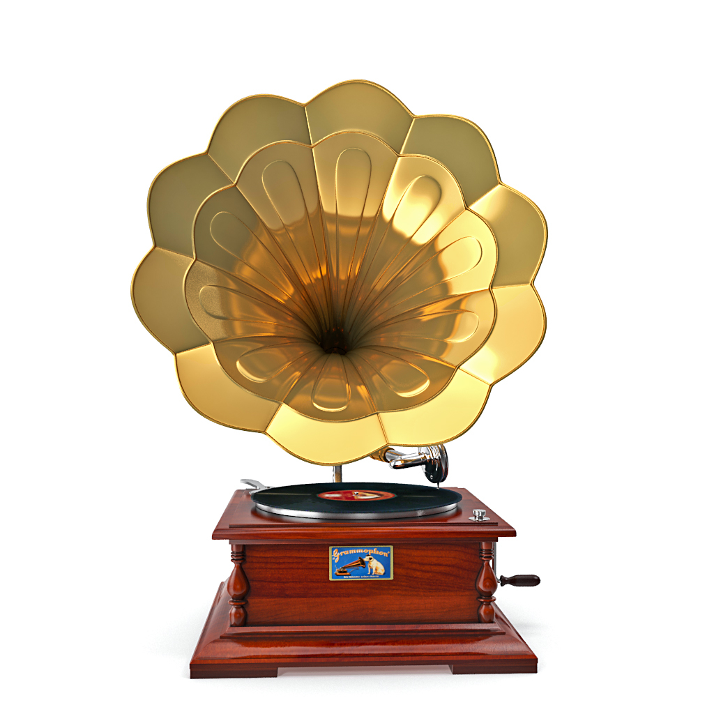 gramophone phonograph 3d model