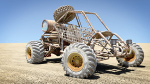 3d rusty dune buggy model