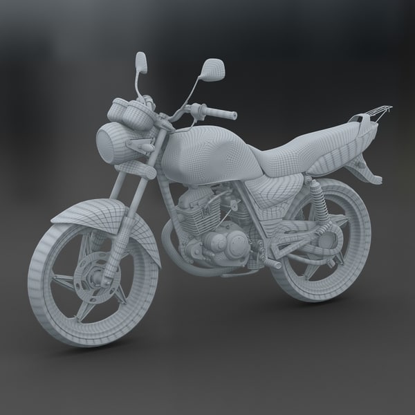 3d bike moto model