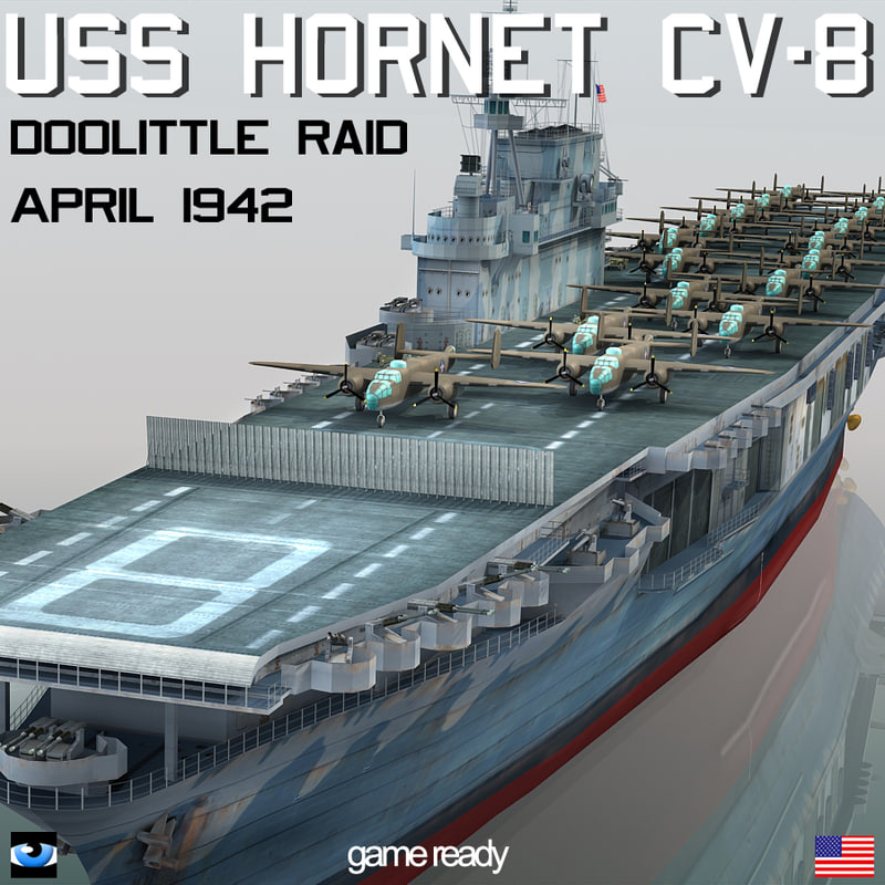 uss hornet cv-8 doolittle 3ds