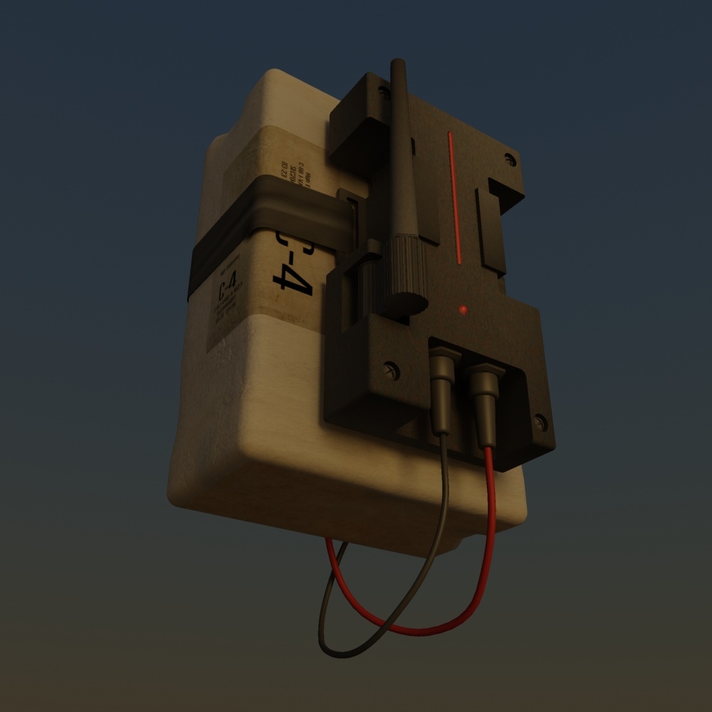 modelo 3d bomba c4 - TurboSquid 1003801