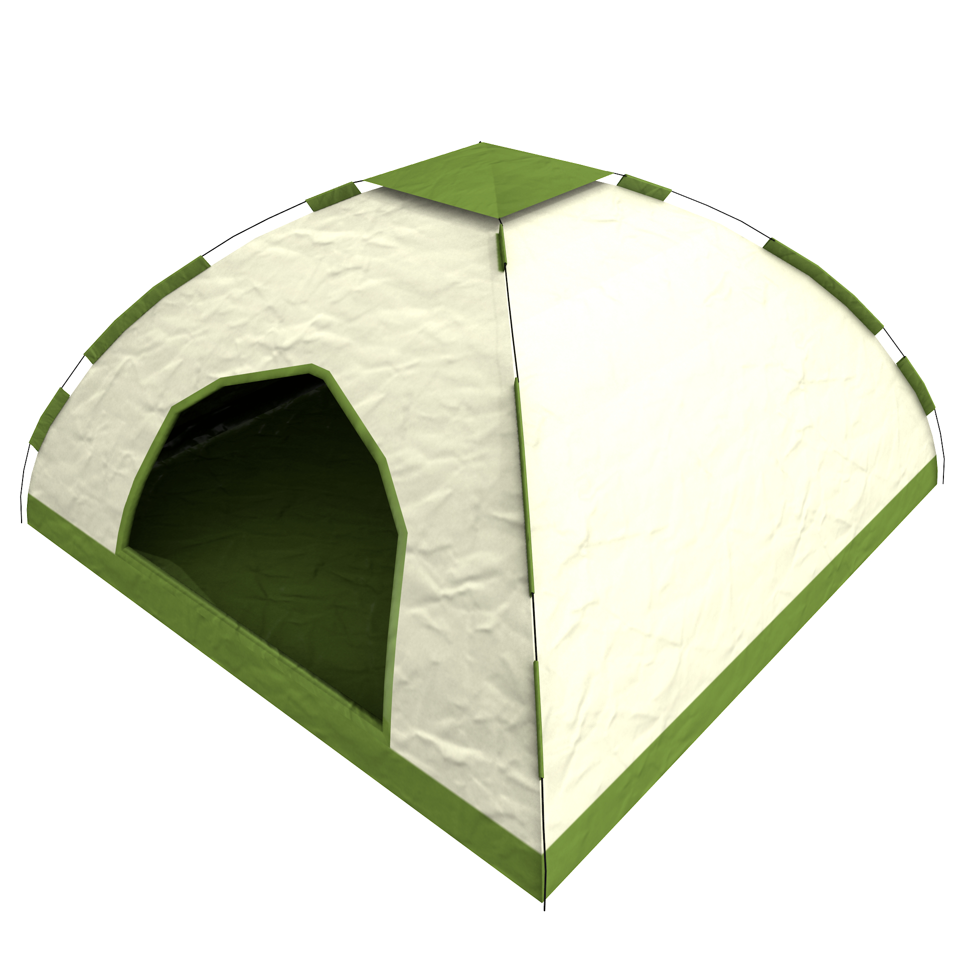 tent asset ready 3d model