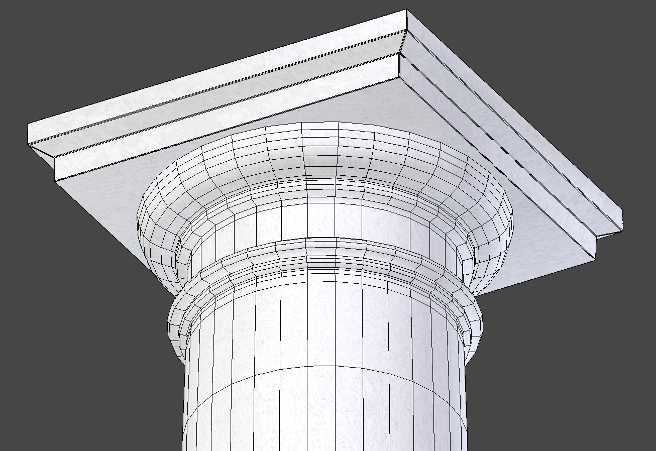 3d tuscan column model