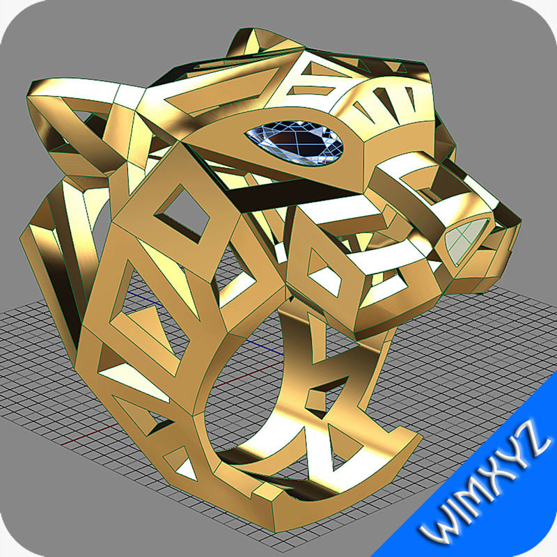 3d 3dm ring jewelry gold