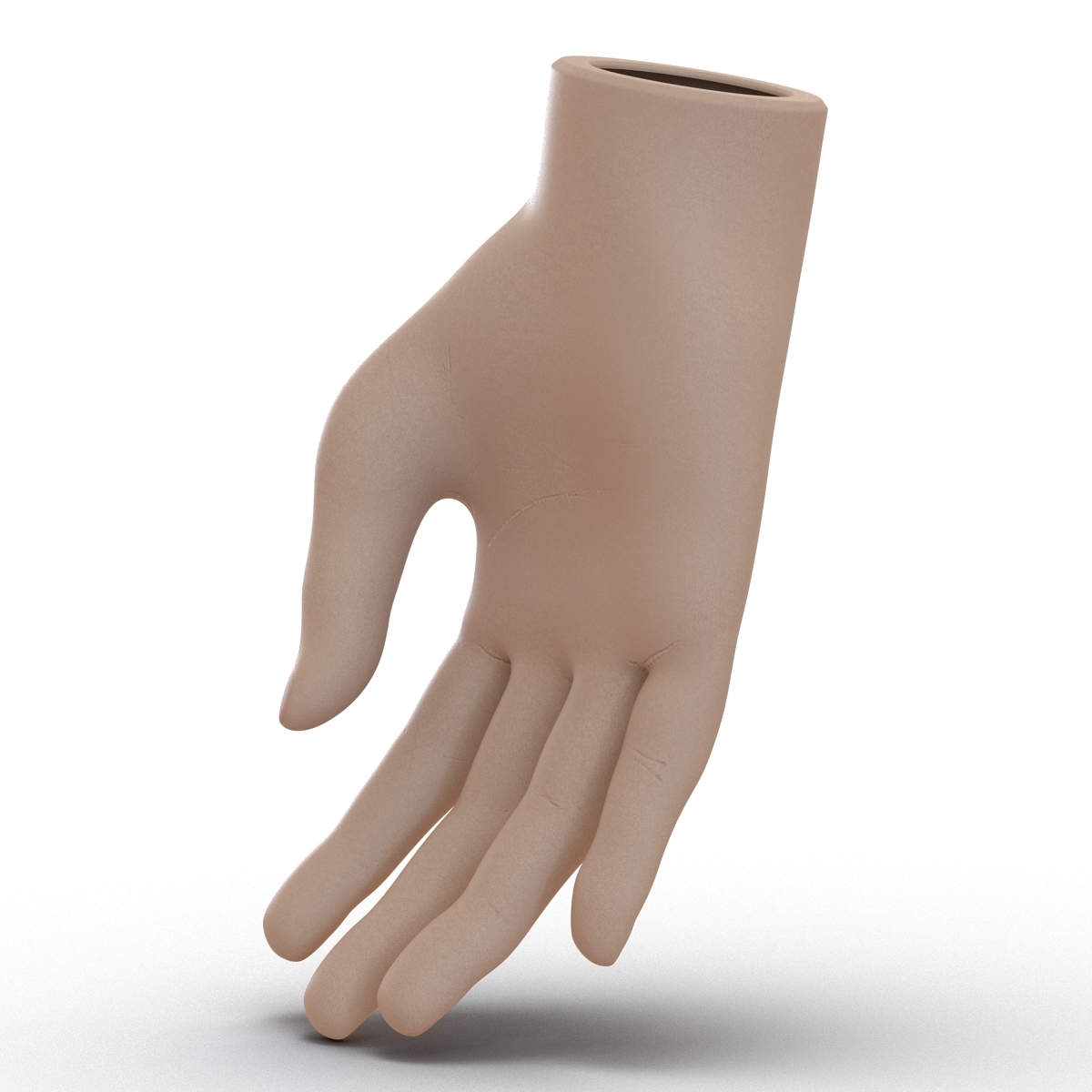 3d model of plastic hand