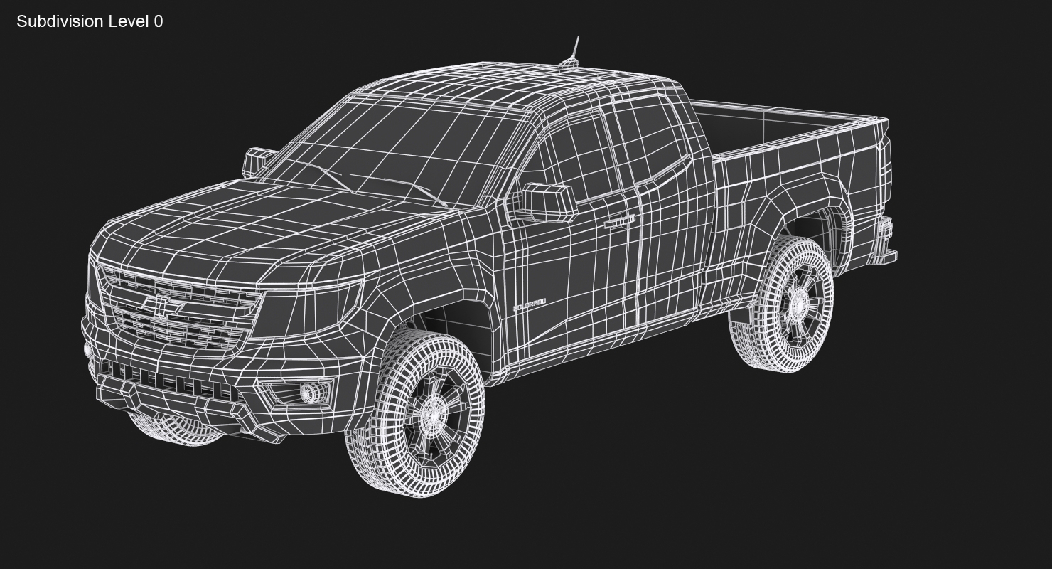 3d model chevy colorado