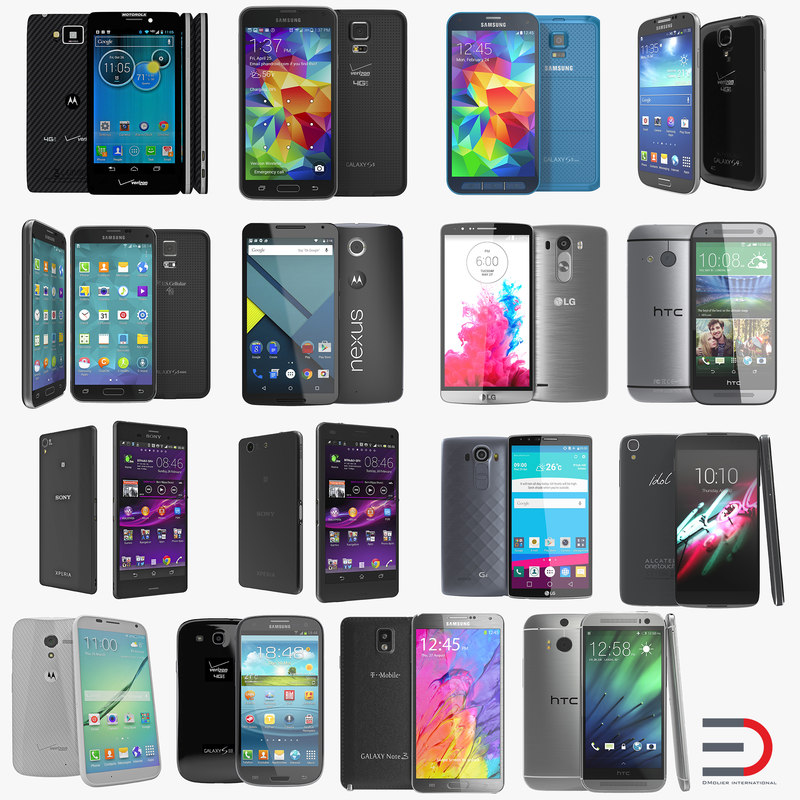 cell phones 2 s 3d model