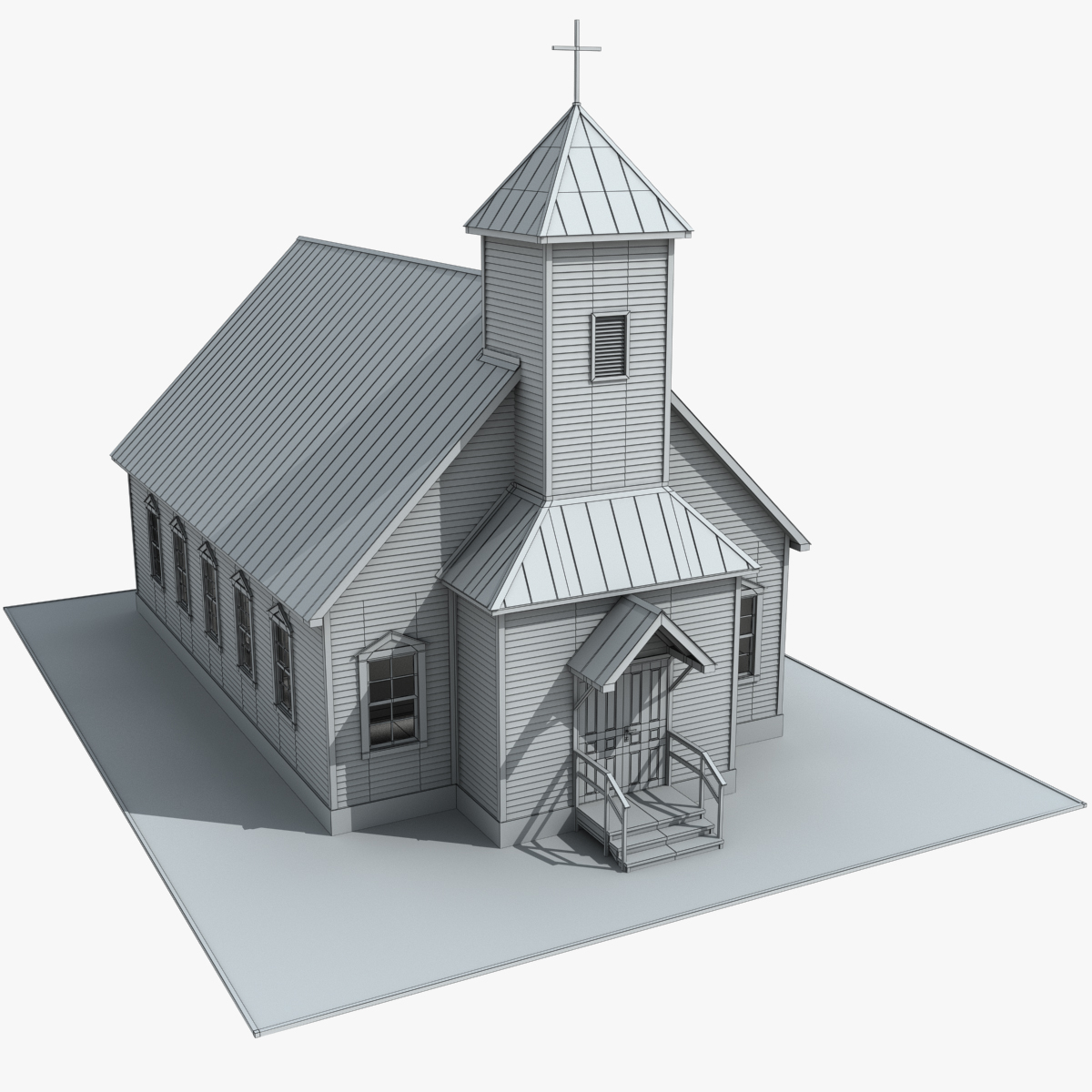 catholic church 3d max