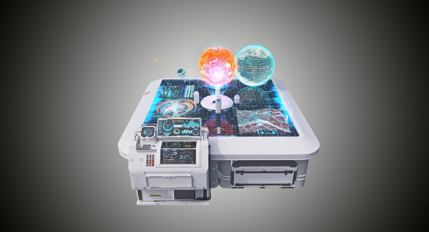table 2 holograms 3d model