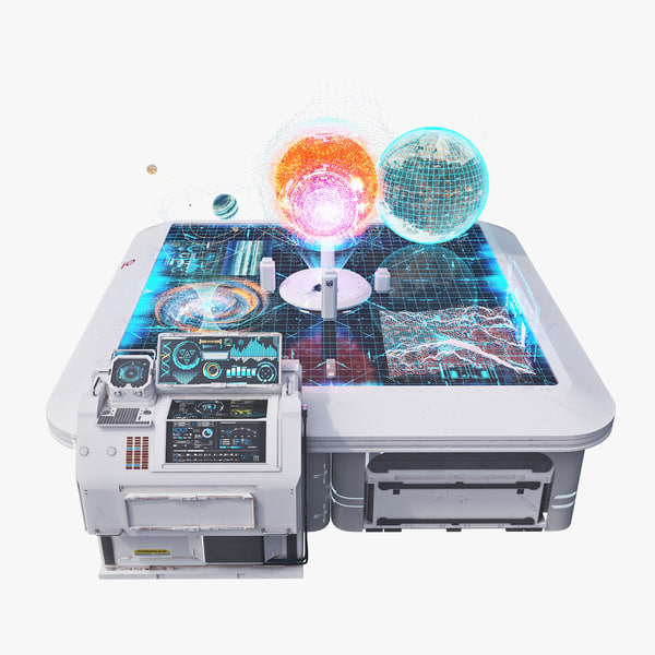 3d hologram table model