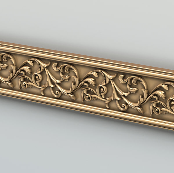 3d decorative molding model