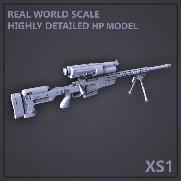 Rifle de Sniper TrackingPoint XS1 Modelo 3D - TurboSquid 1003751