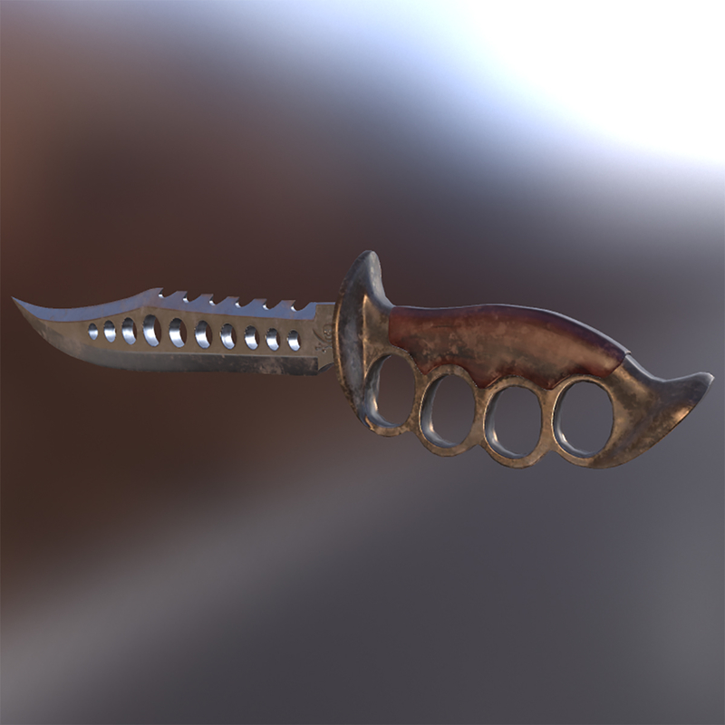 3d model pirate knife