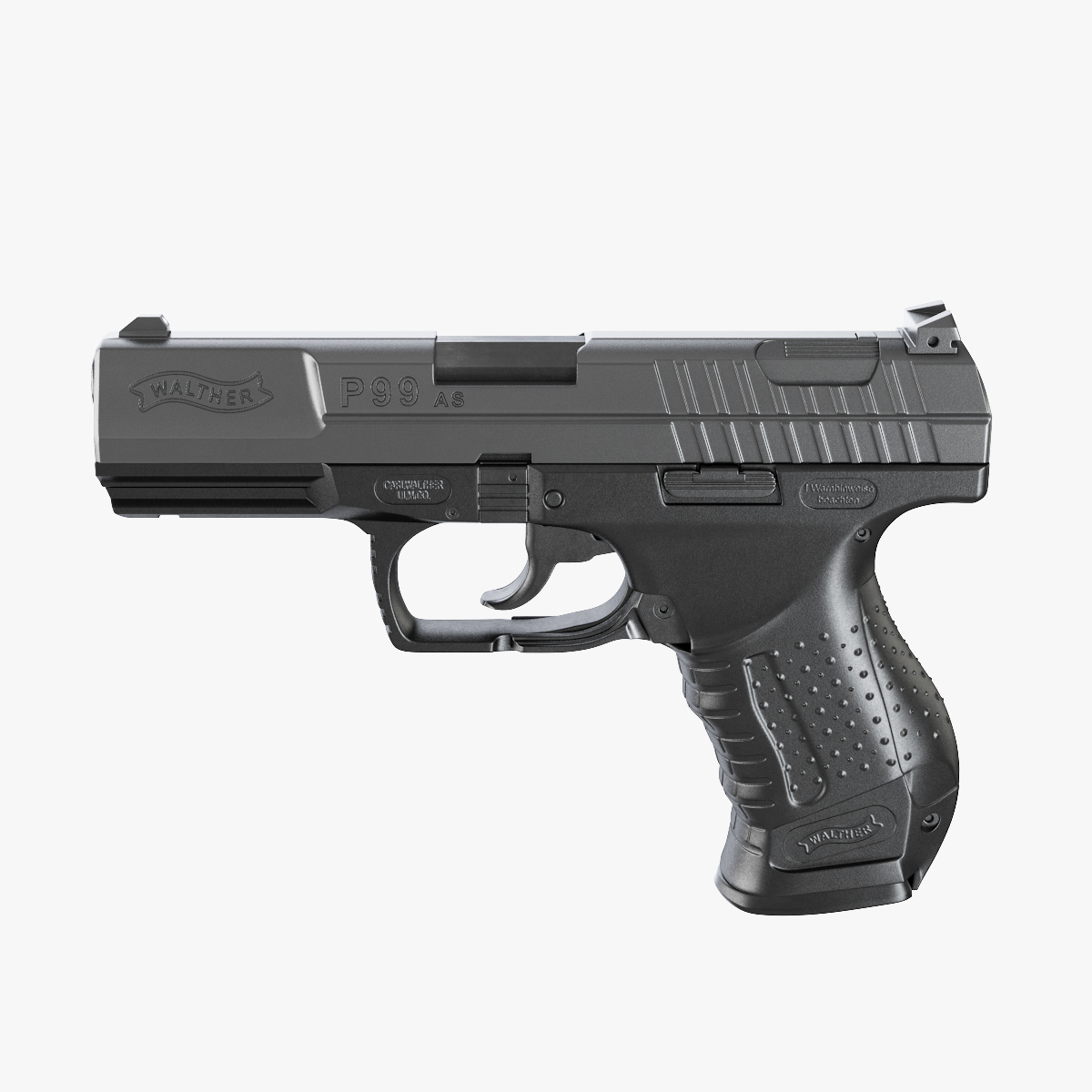 3d model gun walther p99
