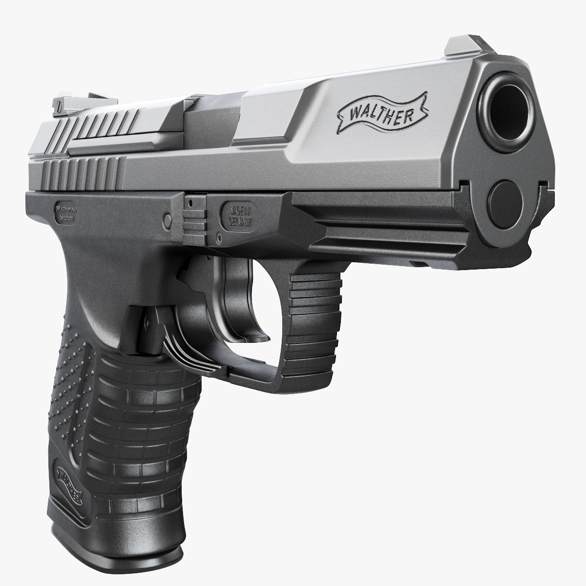 3d model gun walther p99