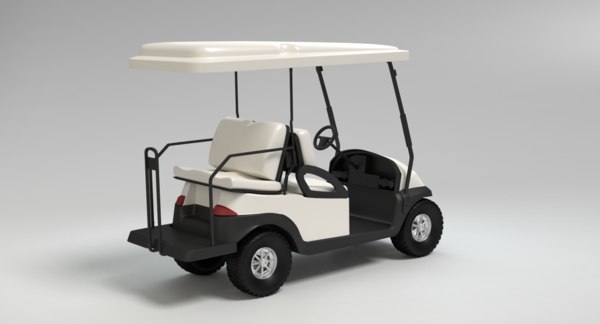 golf cart 3d model