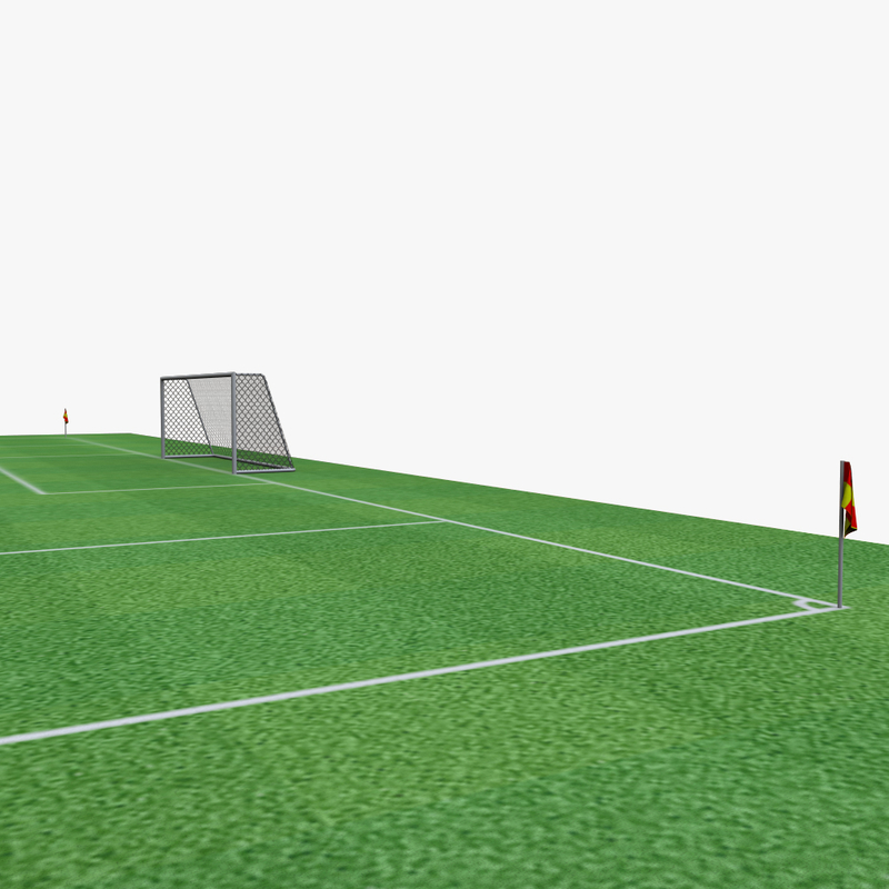 3d model soccer field