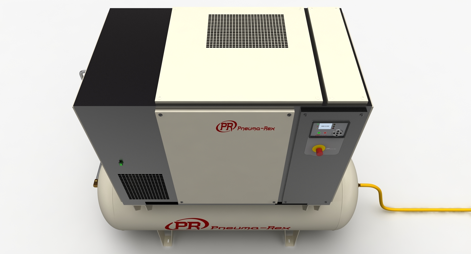 industrial air compressor 3d model