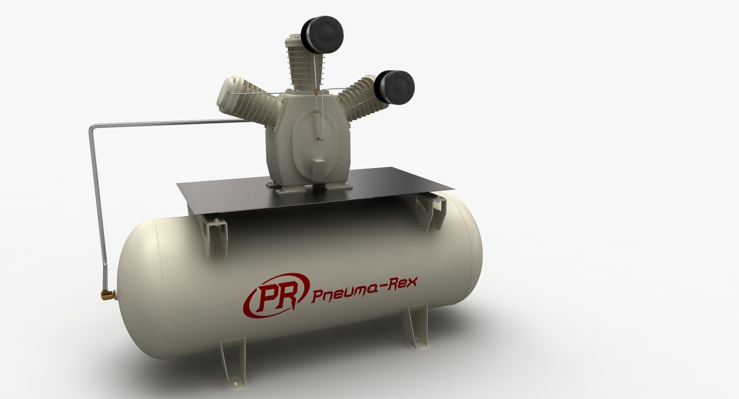 industrial air compressor 3d model