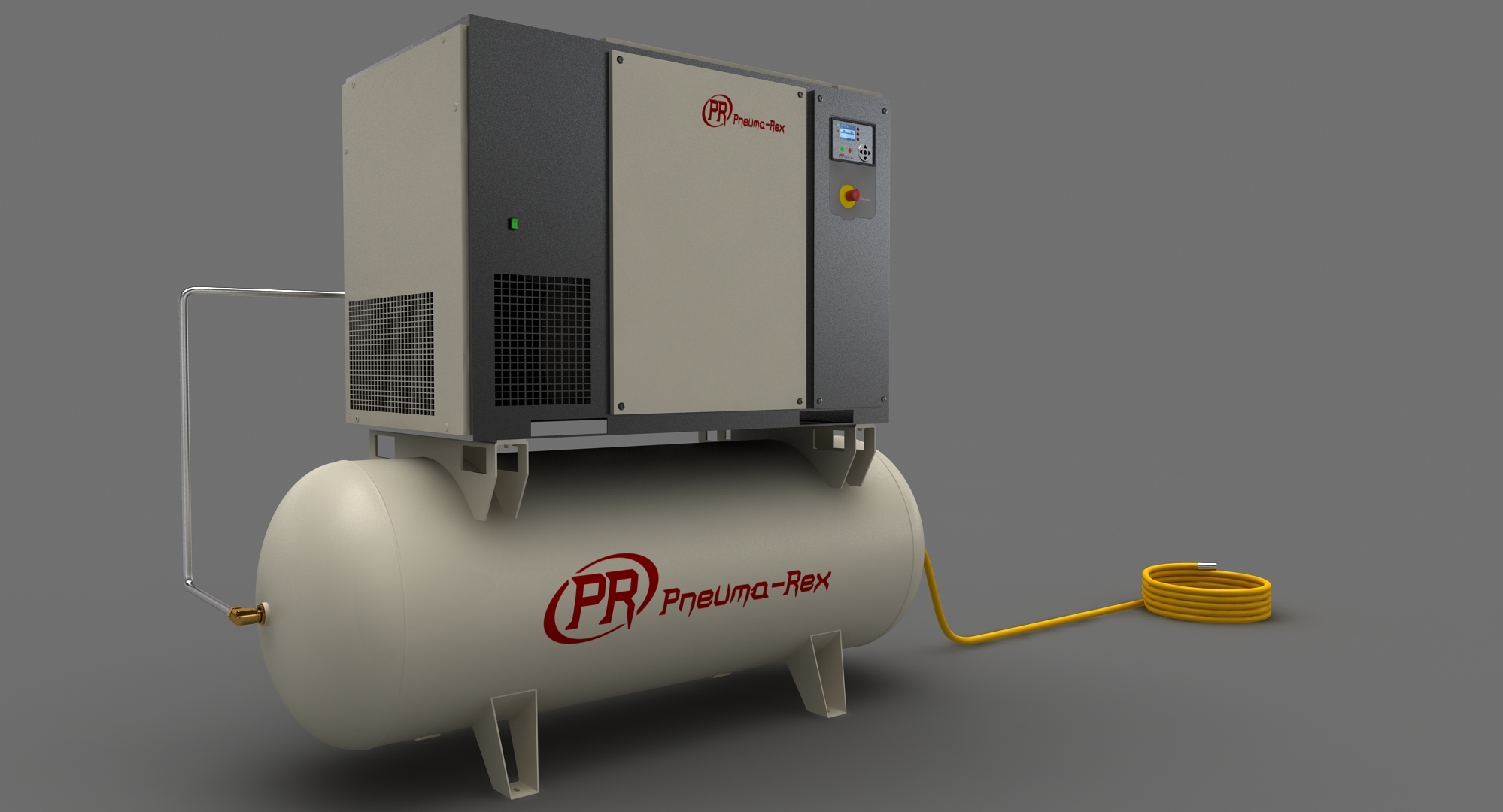 industrial air compressor 3d model