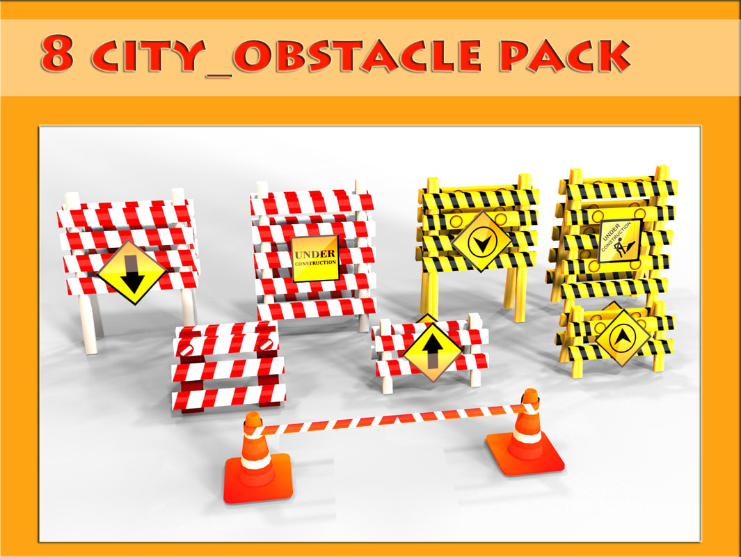 8 obstacle 3d model