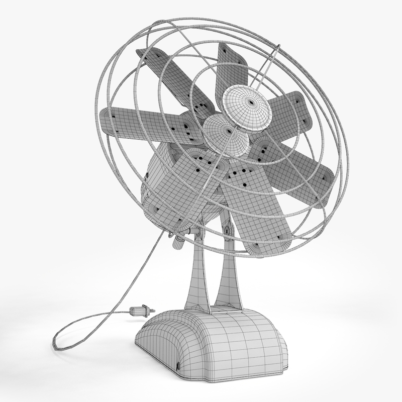 retro fan 3d max