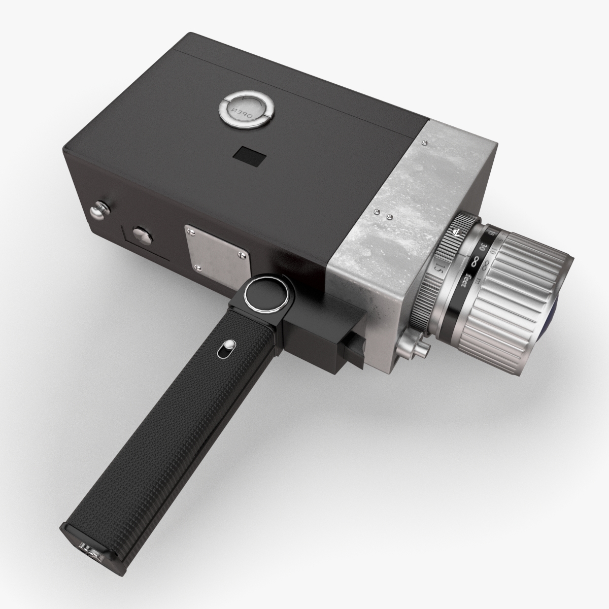 retro video camera nikon c4d