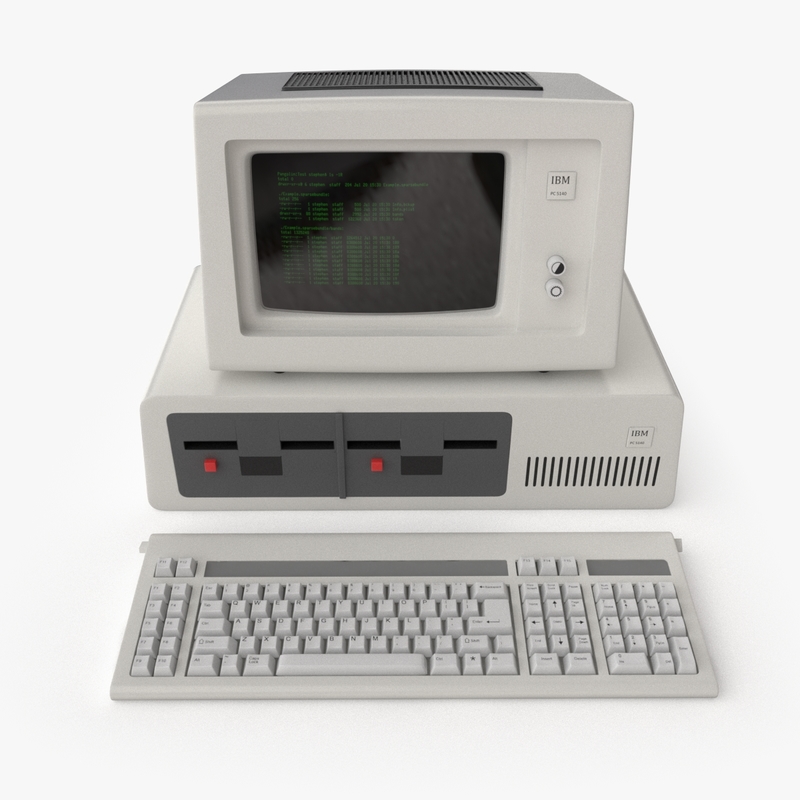 3d retro computer