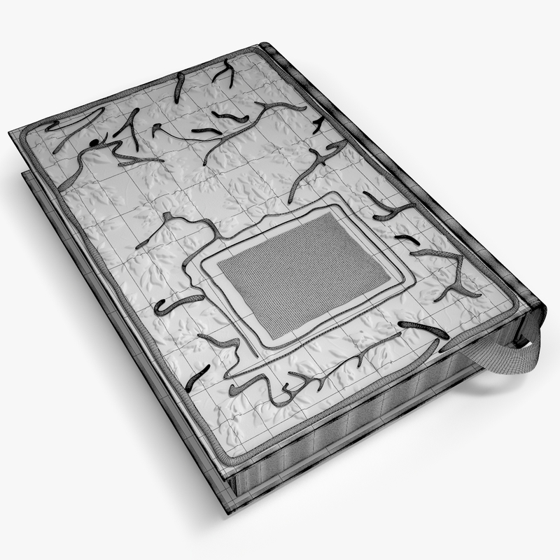 3d old book model