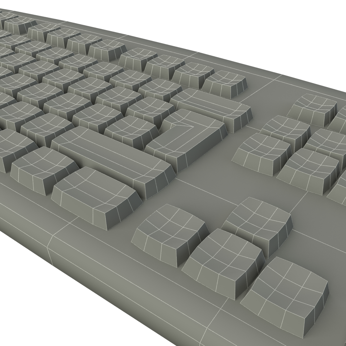 3d model computer keyboard