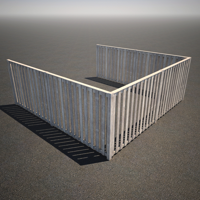 3d fence pack model