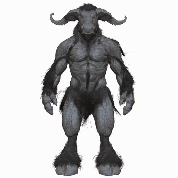 3d minotaur animation model