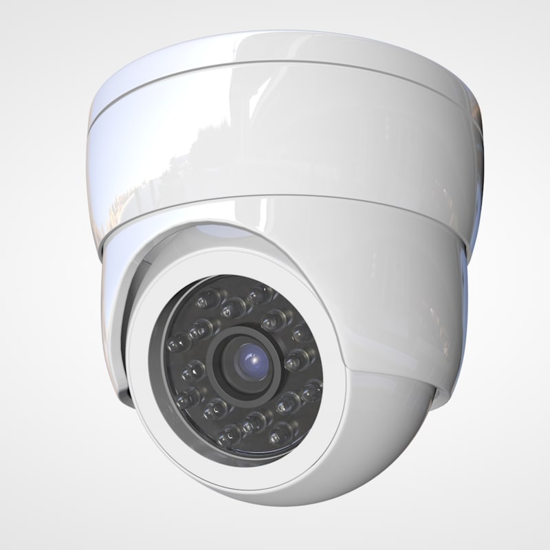 security camera 3d obj