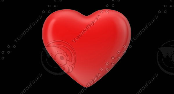 heart beating loop 3d model