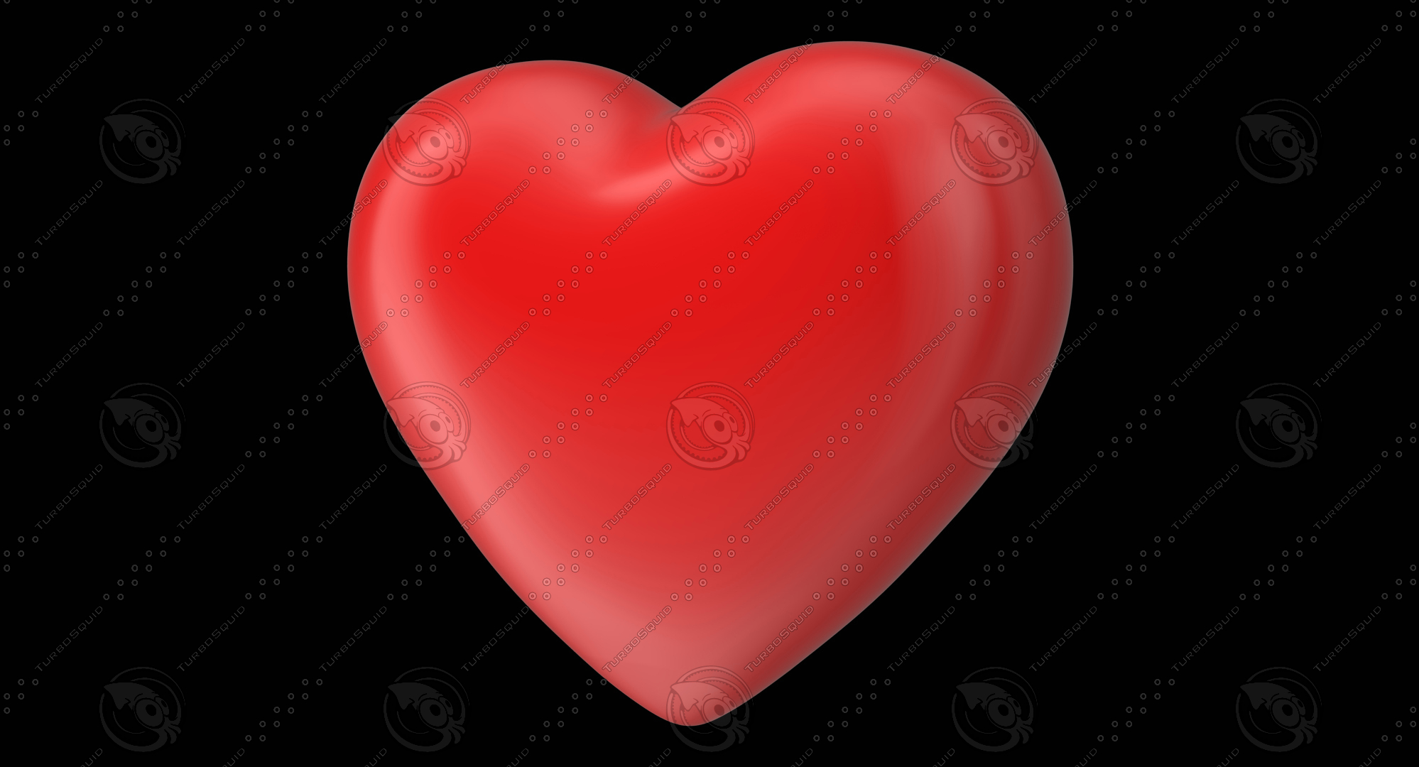 heart beating loop 3d model