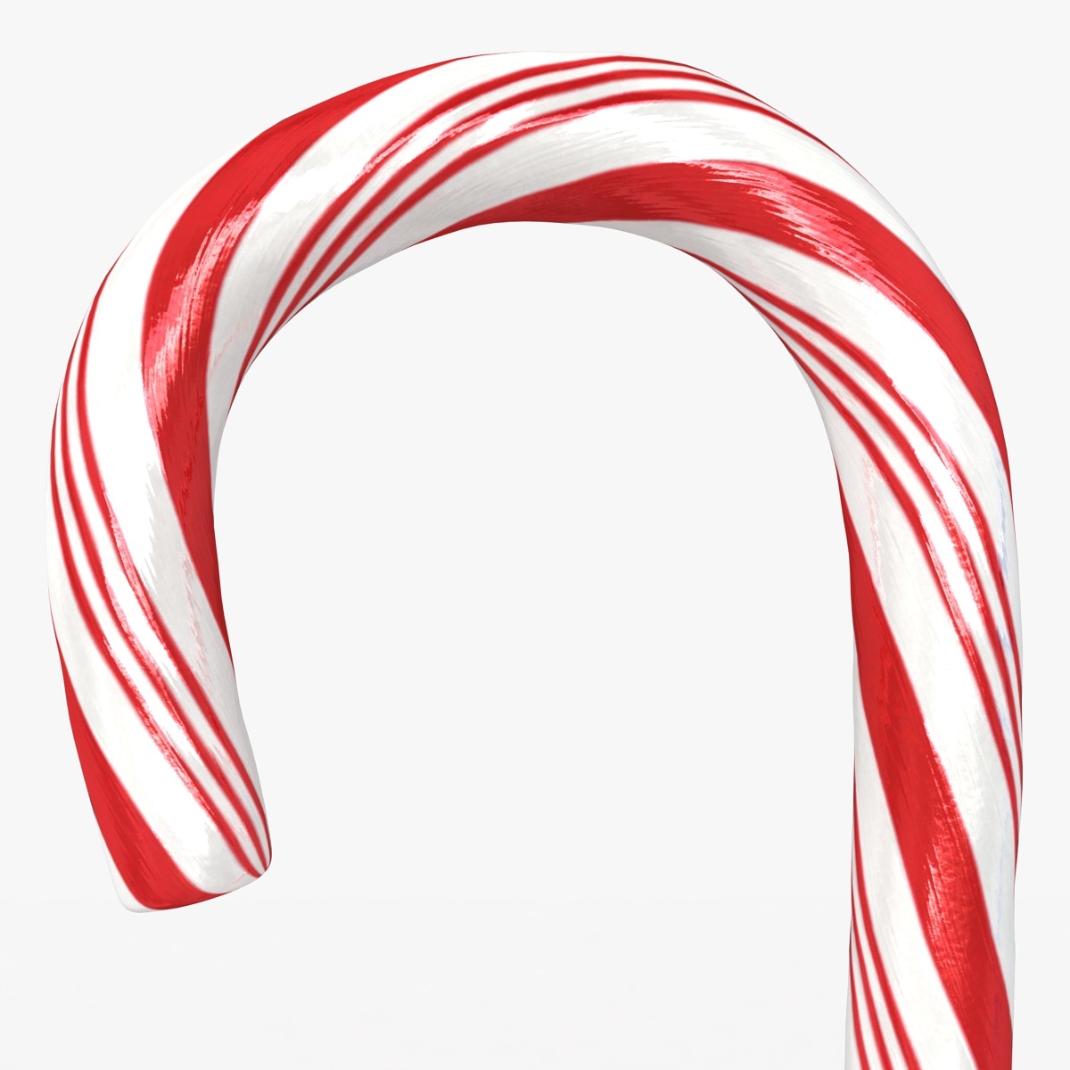 3d model candy cane 2 colors